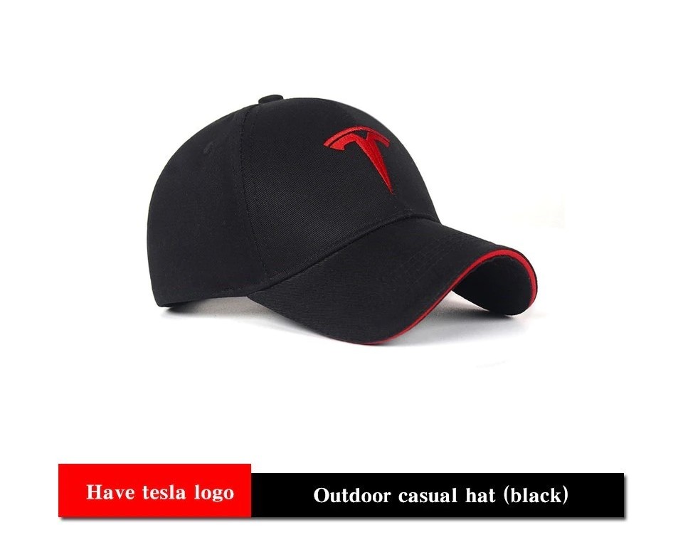 Tesla Baseball Cap - Black Color - Caps Castle