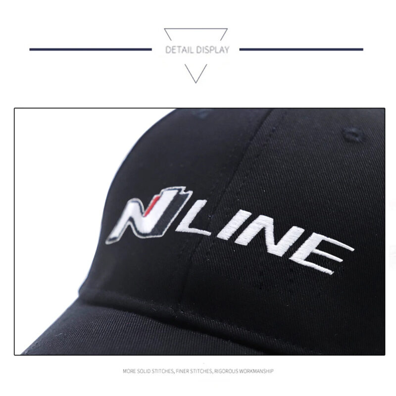 Hyundai Hat N Line Baseball Cap - Limited Edition Black Color - Cap Castle