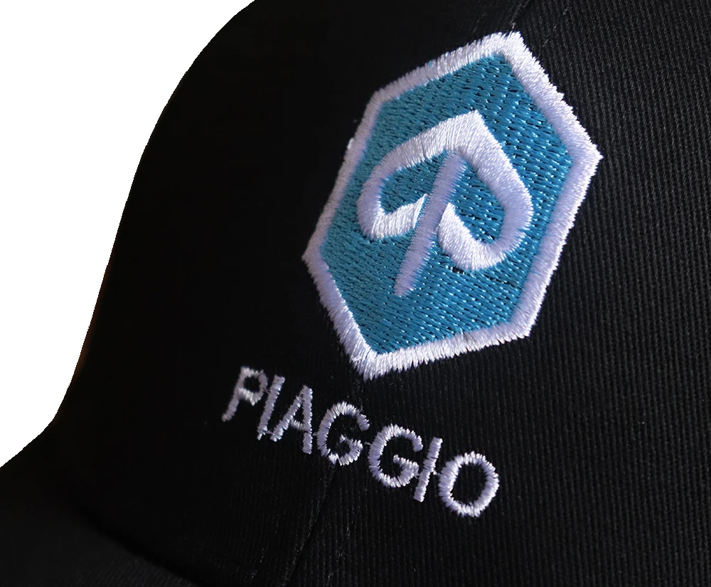 Piaggio Baseball Cap Cotton Embroidery Adjustable Hat - New Black Color ...