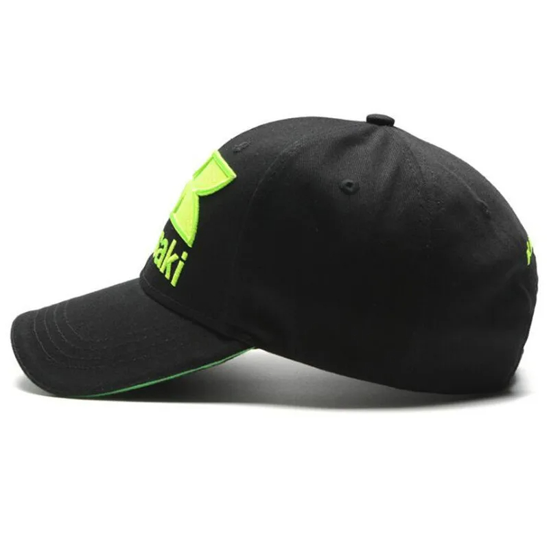 Kawasaki Hat Embroidered Baseball Cap No 01 Fast Racing Supreme Black ...