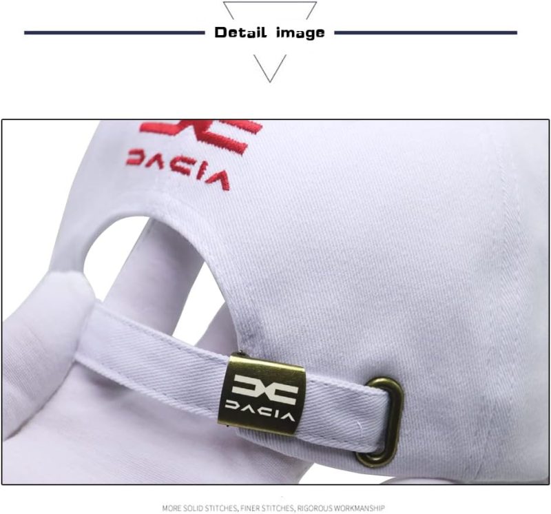 Dacia Hat, Dacia Baseball Cap White Color Limited Edition - Cap Castle